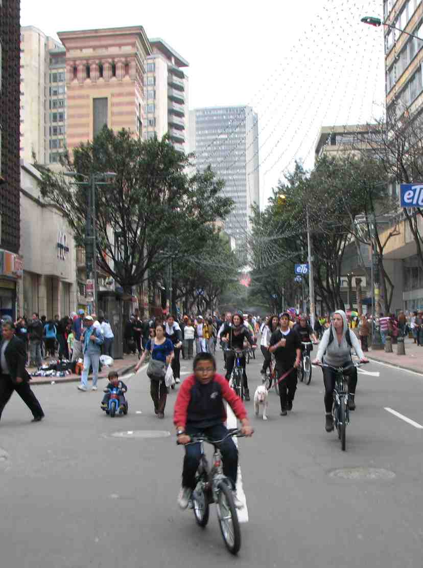 Mike's Bogota Blog: The Ciclovía Trims Bogotá's Budget and its Waistline