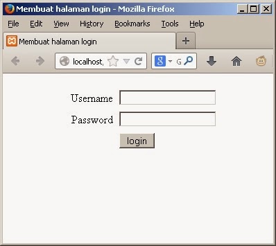 Membuat Halaman Login dengan Menggunakan PHP dan MYSQL | belajar script ...