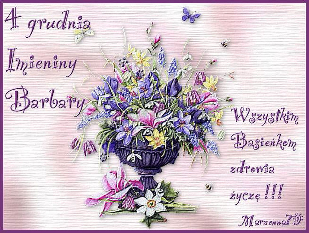 Foto i Grafika, blog graficzny Gdynia Marzenna 79: ⊰ ⊱Imieniny Barbary⊰ ⊱