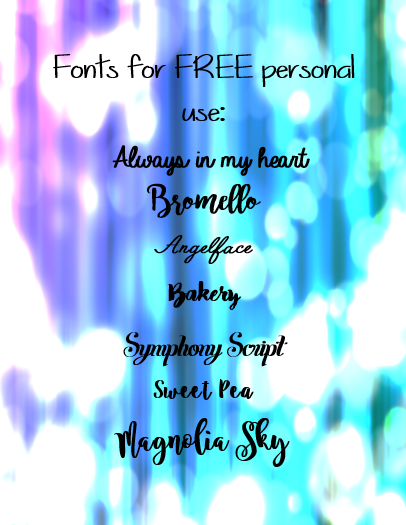 Free personal use fonts ~ Hello LucyBelle