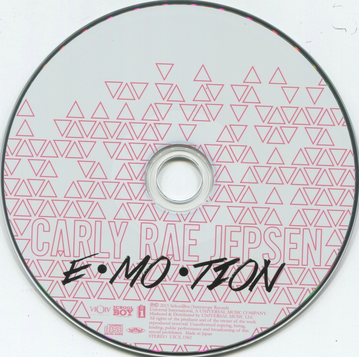 Encarte: Carly Rae Jepsen - Emotion (Japanese Deluxe Edition ...