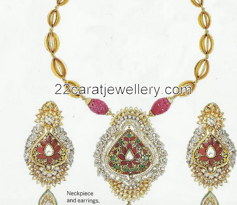Designer Neck Piece - Jewellery Designs
