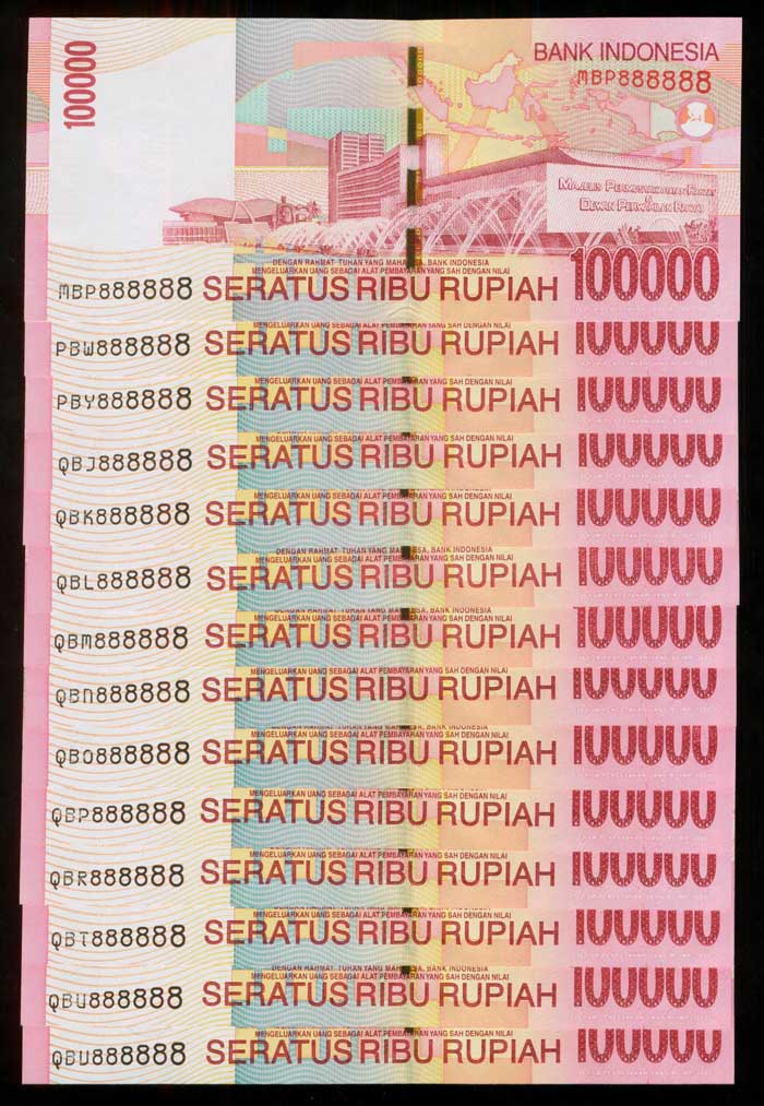 Info Bolu: NomorSeri Uang Kertas Indonesia Tercantik