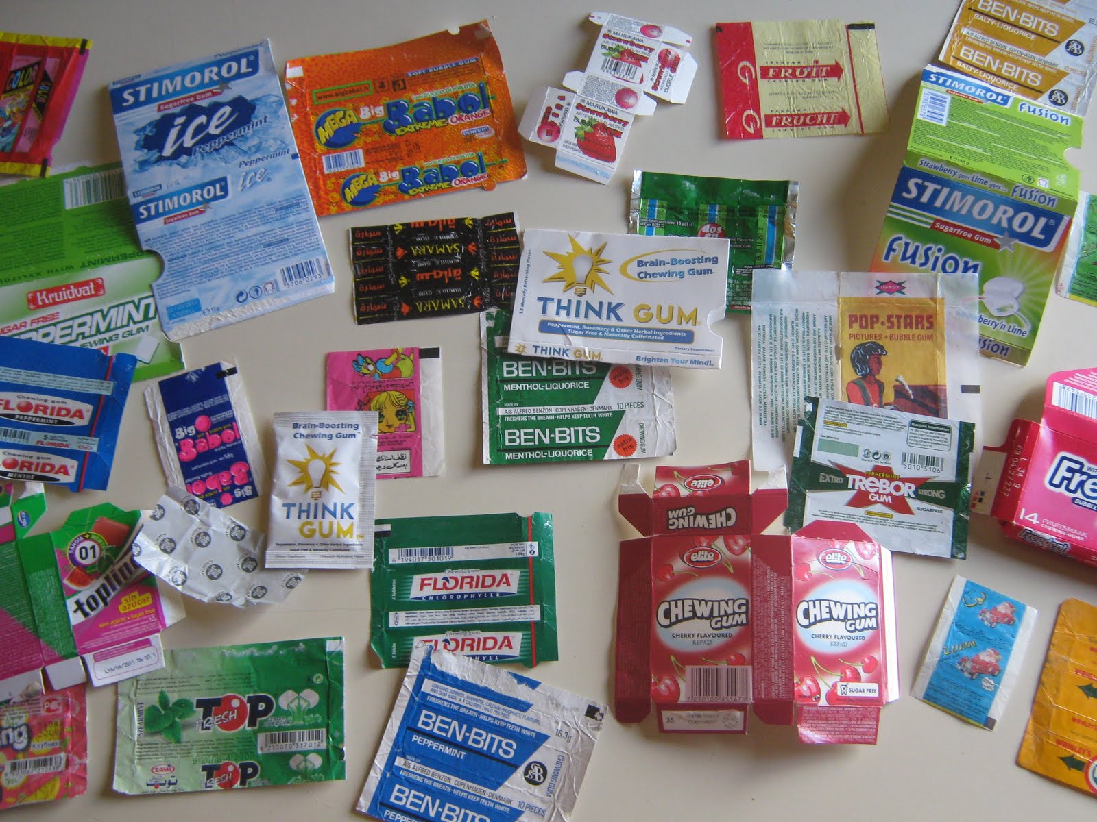 procoleccionismo: Una colección de envoltorios de chicles