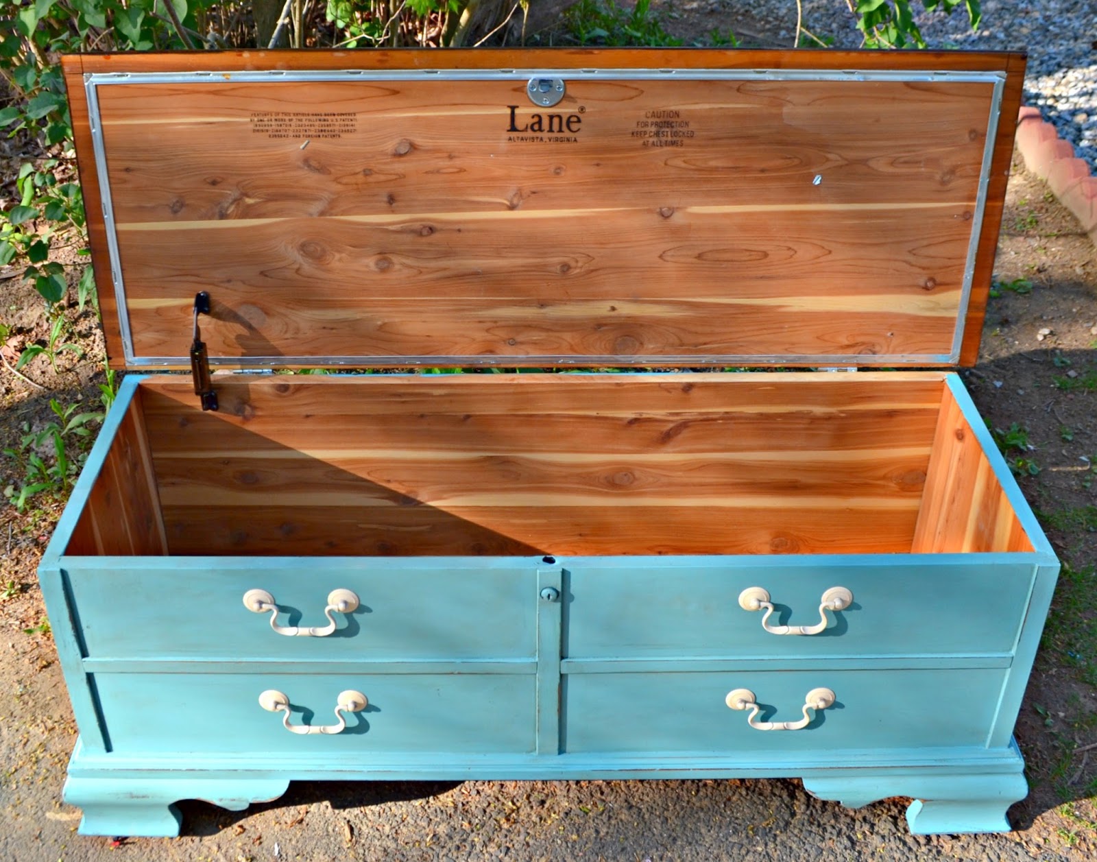 Heir and Space: A Vintage Lane Cedar Chest in Blue