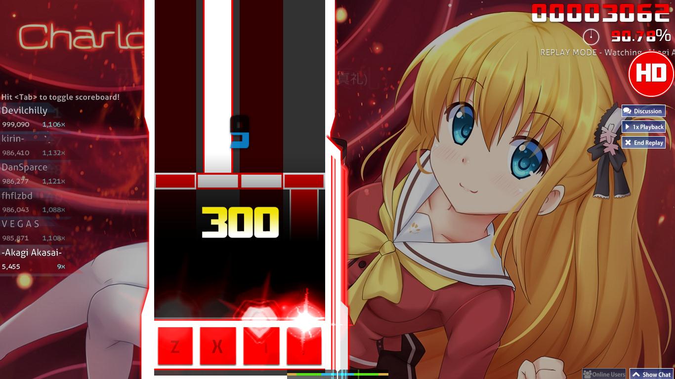 Skin Best osu!mania 4K Indonesia 2k16 | Akasai Notes!