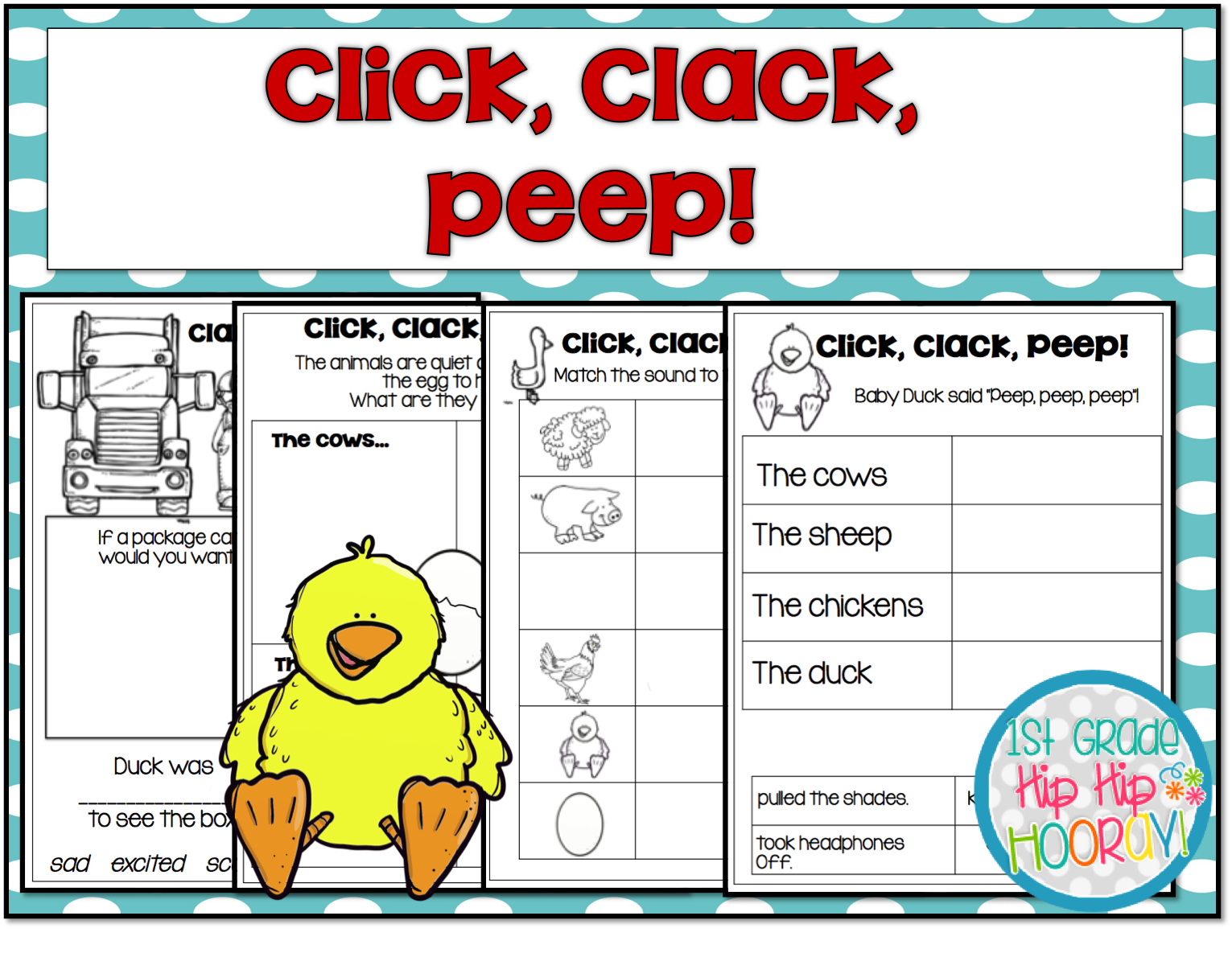 1st Grade Hip Hip Hooray!: Click Clack Peep... Doreen Cronin and Betsy ...