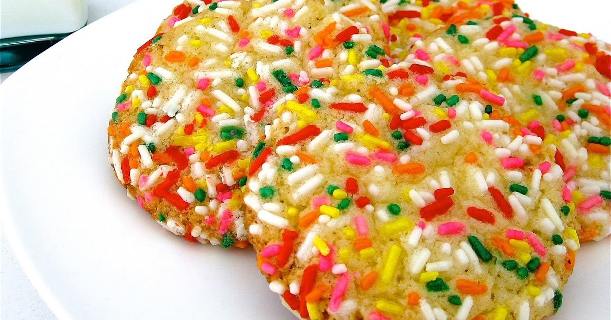 Rainbow Sprinkle Sugar Cookies - The Lindsay Ann