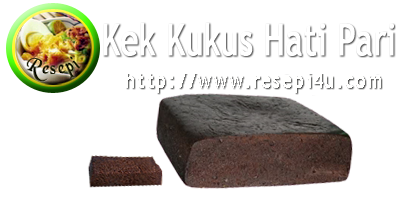 Kek Kukus Hati Pari (resepi4u)