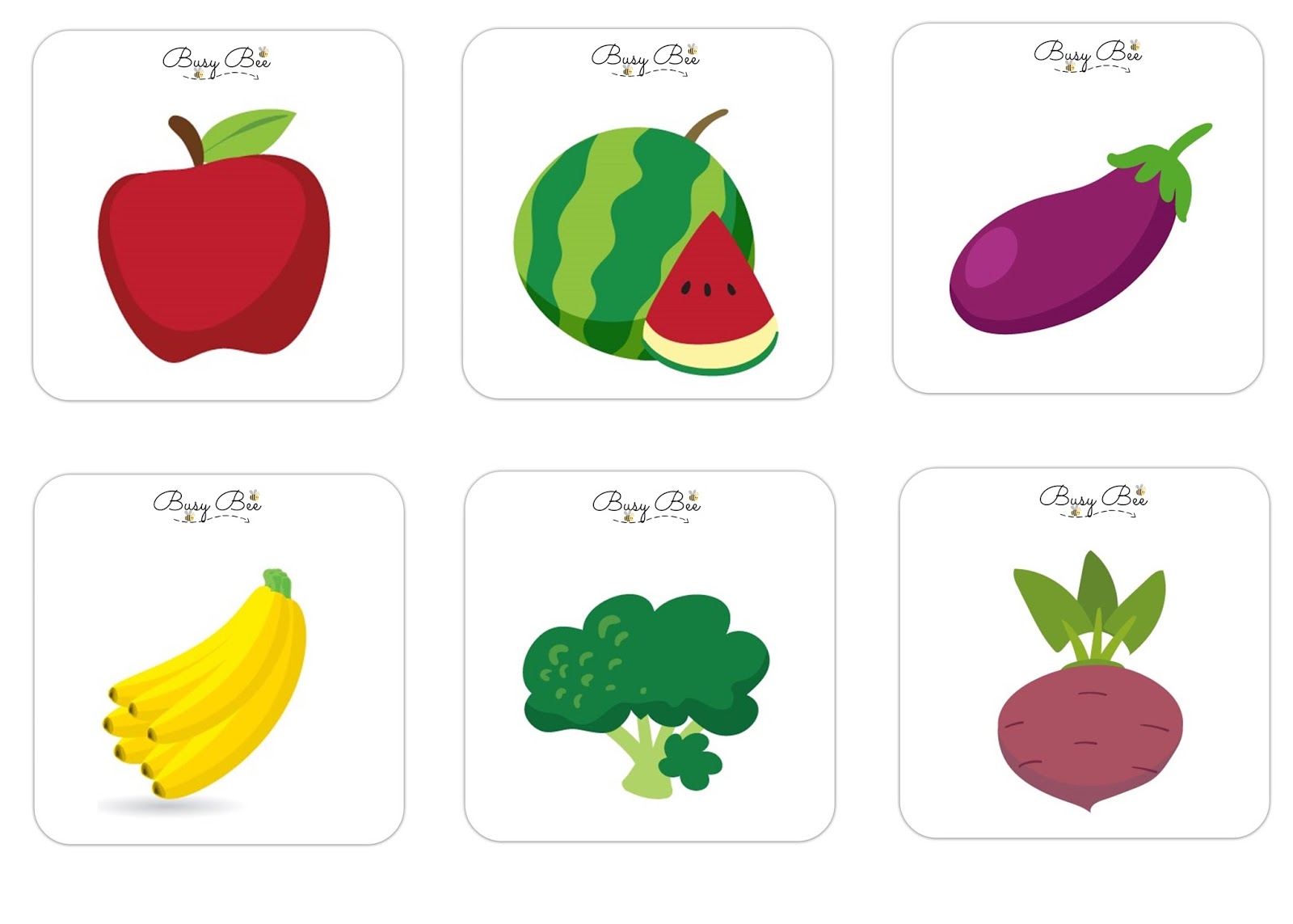 Fruits and Vegetables | Busy Bee