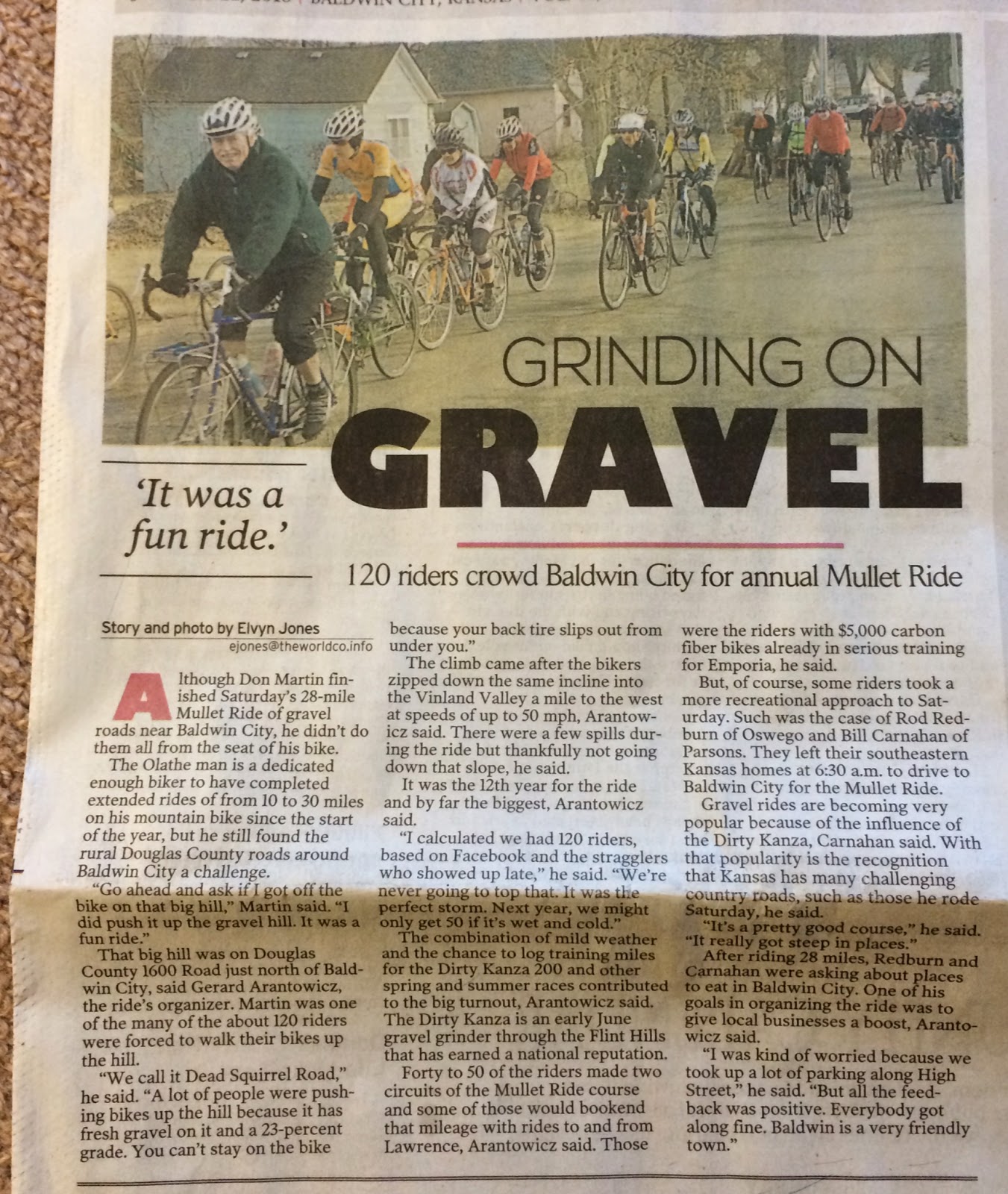 Cow Town Cycling Team: Grinding on Gravel