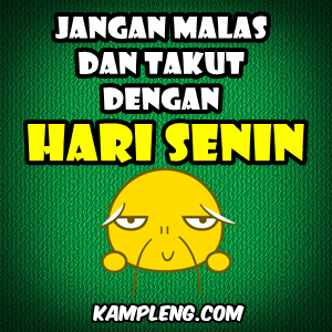 Gambar Kata Lucu Hari Senin Malas Kerja dan Malas Ngapa2in - Lucu Pool