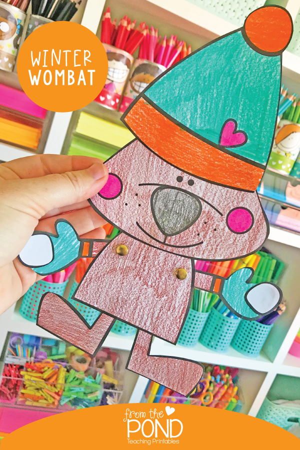 Winter Wombat Craft | From the Pond