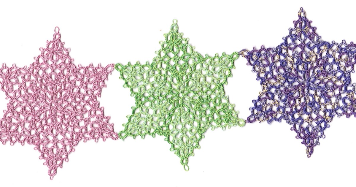 Tatting and not a lot else!: 3 little stars in a row