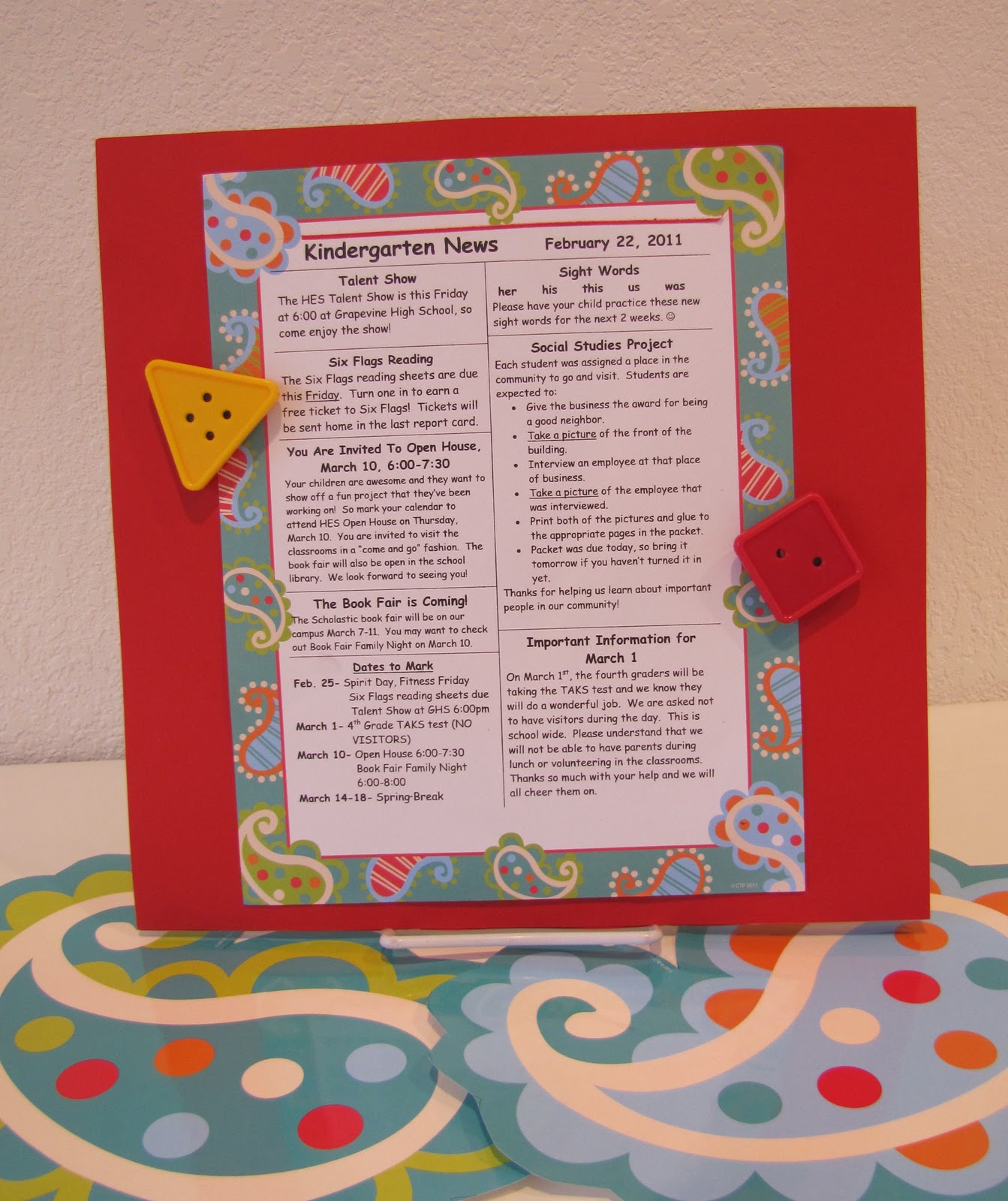 Tommie's Tools: Dots on Turquoise