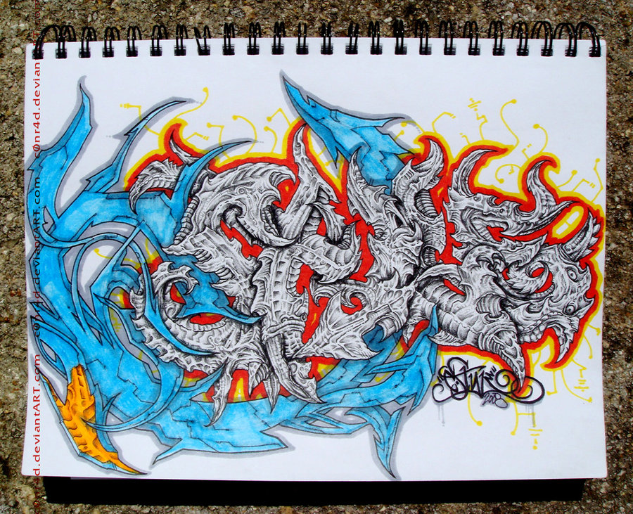 Cool Notebook Graffiti Art | Right Shot in the Right Time