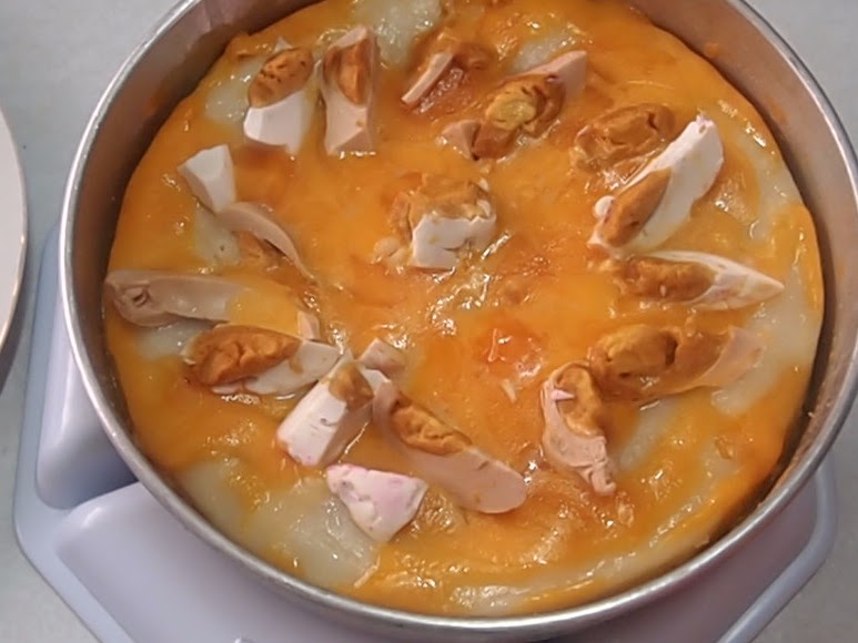 Tagalog Kitchen: Steamed BIBINGKA with Quezo and itlog na Pula