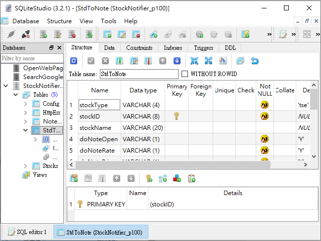 Hannibal@sql-bod-idv-tw SQL語法教學及範例: SQLite管理工具SQLite Studio