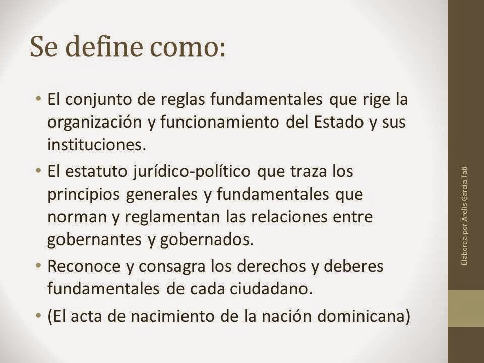 República Dominicana: La Constitución