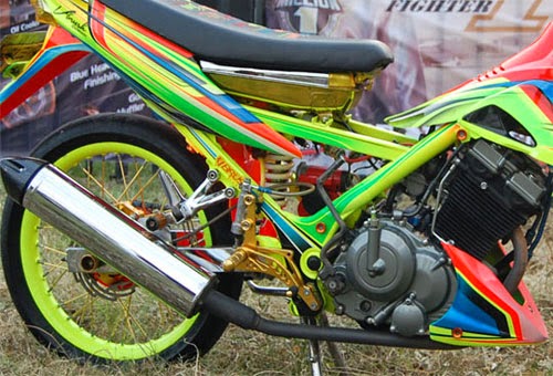 Modifikasi Satria Fu 150 Drag Minimalis Ter-Amazing ~ Simple Acre