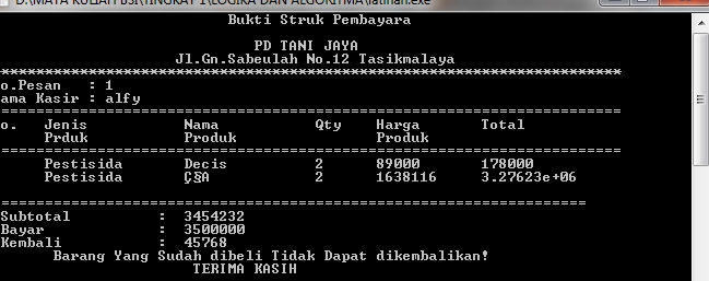 Kode C++ Array Tiga Dimensi -Tampilan Program Kasir Sederhana | Akses ...