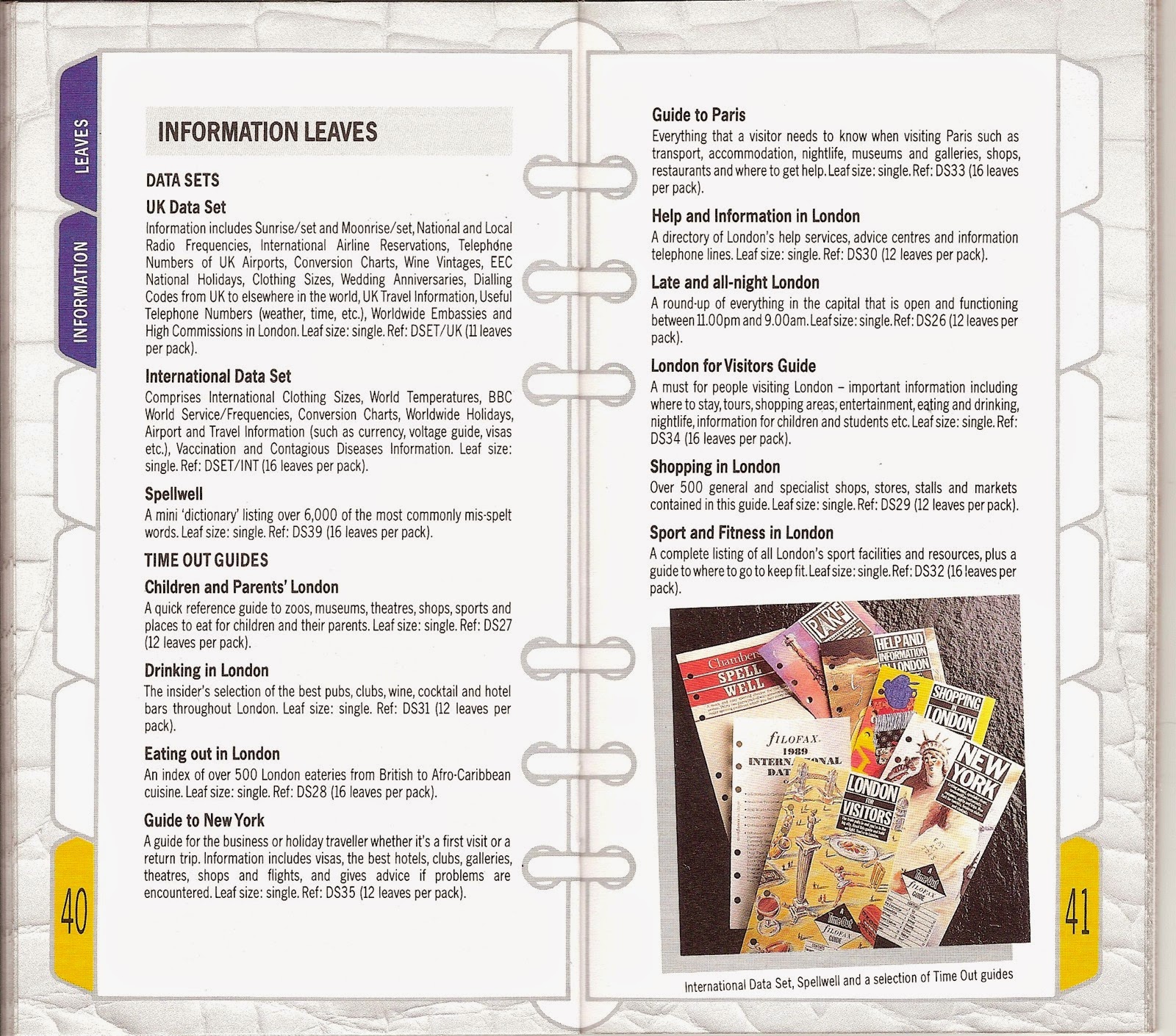 Philofaxy: Filofax Catalogue 1989