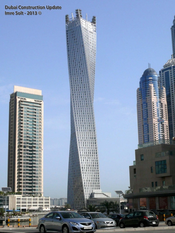 Dubai Constructions Update by Imre Solt: Cayan Tower photos , aka ...