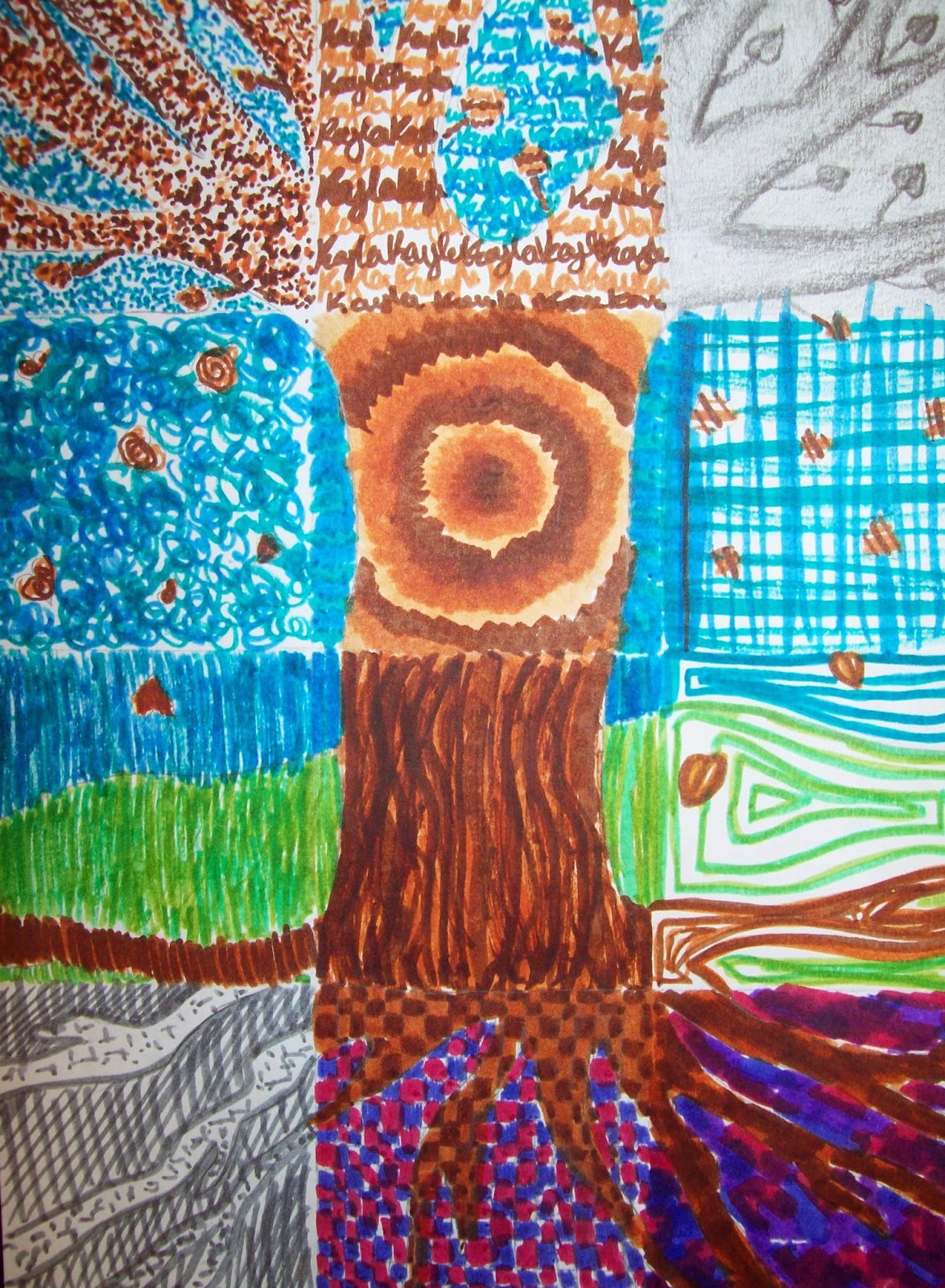 my artful nest: a tree full of techniques