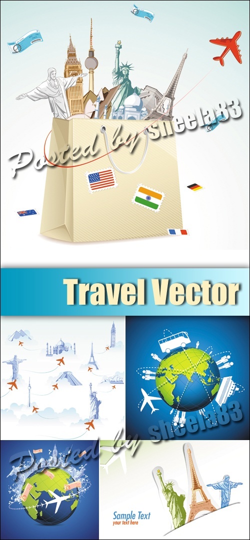 FREE CLIP ART VECTOR: Travel Vector