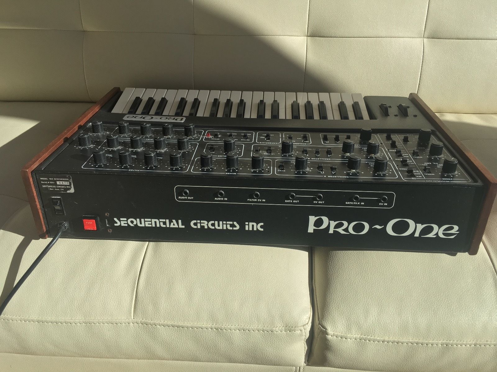 MATRIXSYNTH: Sequential Circuits Pro One Synthesizer SN 8470
