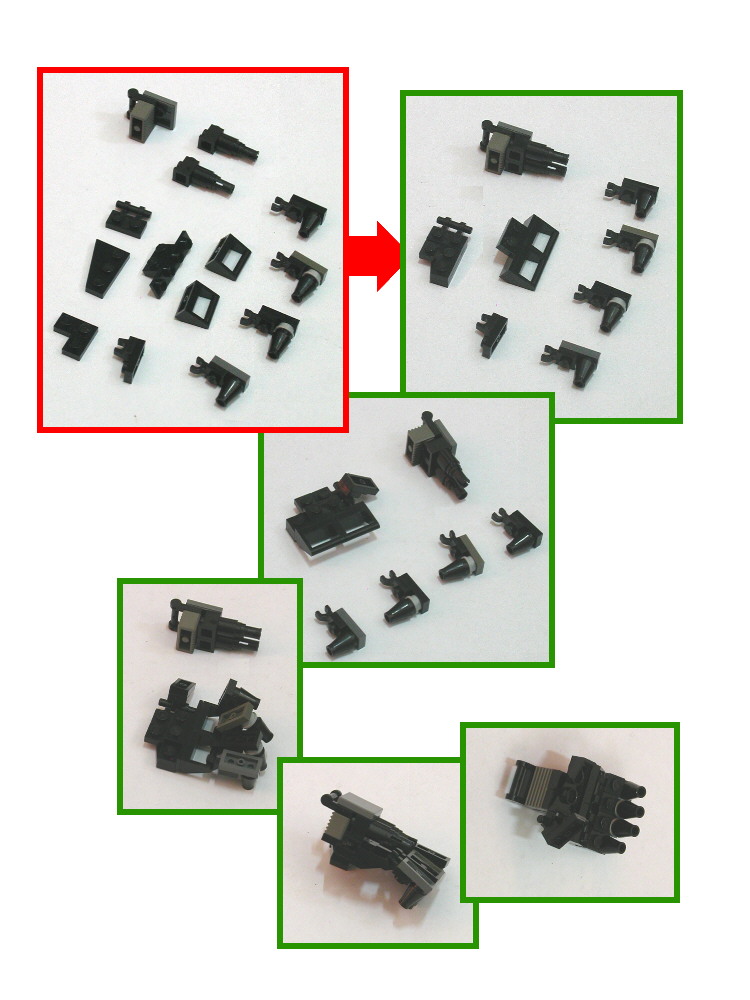 Alanyuppie's LEGO Transformers: LEGO Predaking Instruction Part 3 - Rampage