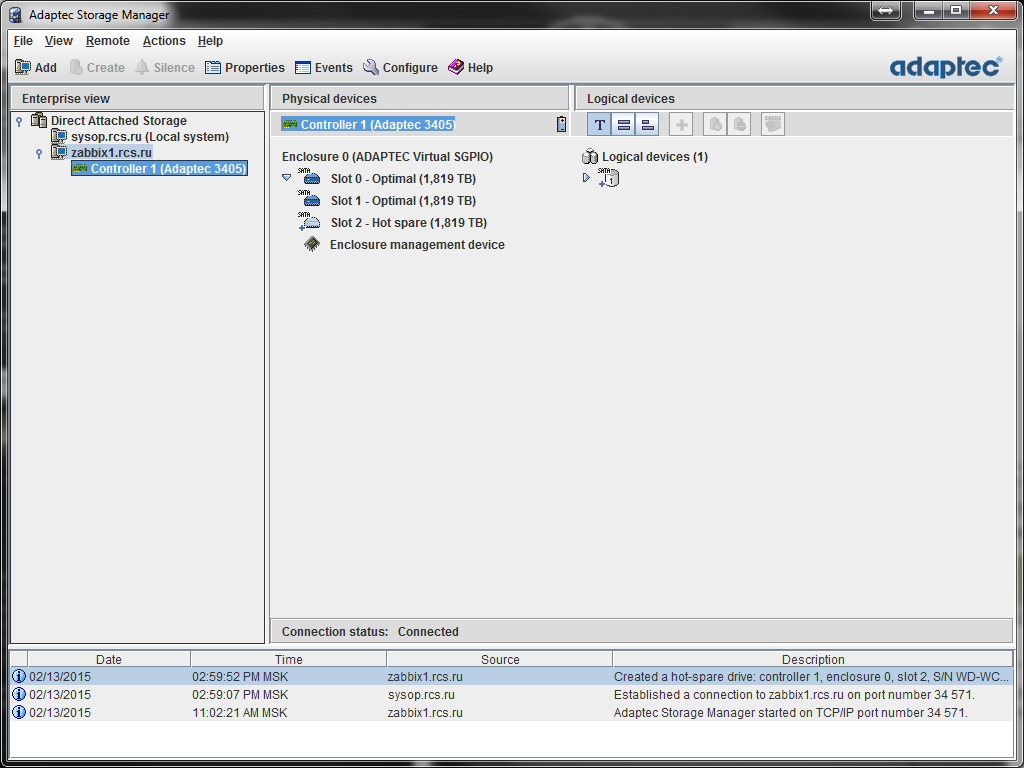 Заметки сетевого администратора: Установка Adaptec Storage Manager на ...