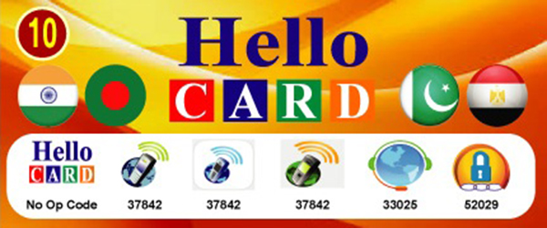Hello Card - Calling Card Sell
