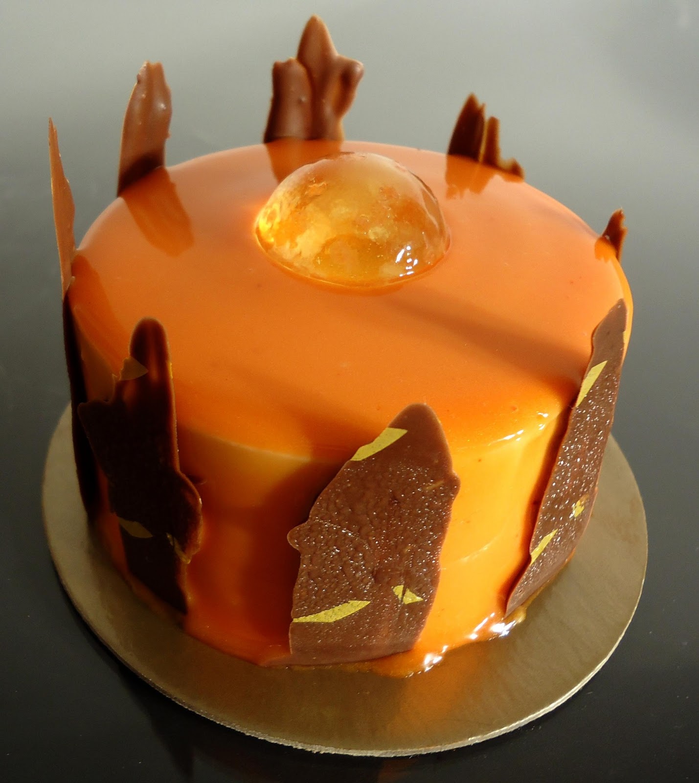 MiniCuisine: Entremets orange-caramel et noisettes