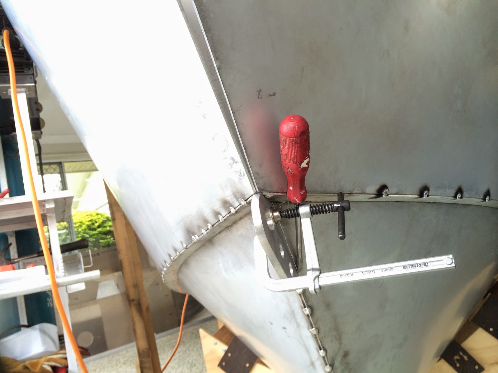 CNC Marine 5m (5.75 Overall) Plate Boat Build: Sides on. Anchor well ...