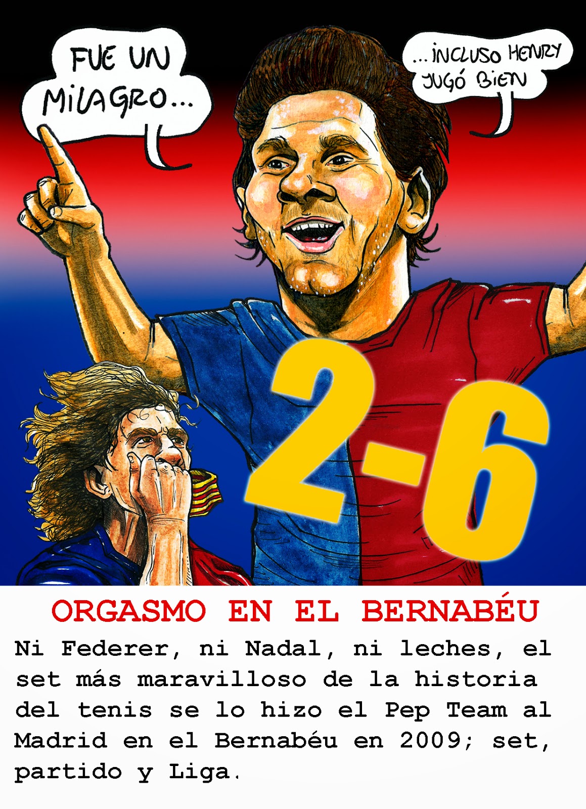 CAYECATURAS: 10 momentos históricos de los BARÇA-MADRID