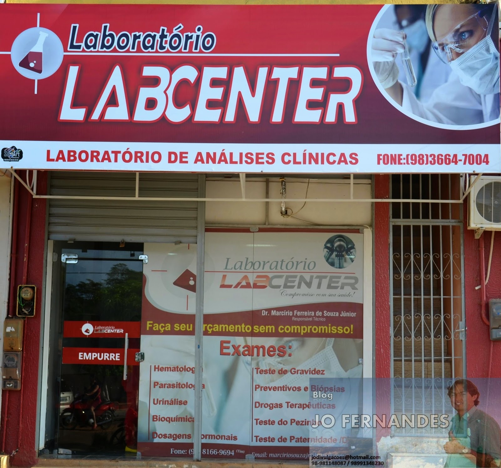 BLOG JO FERNANDES : BURITICUPU: Saúde é com o novo Labcenter