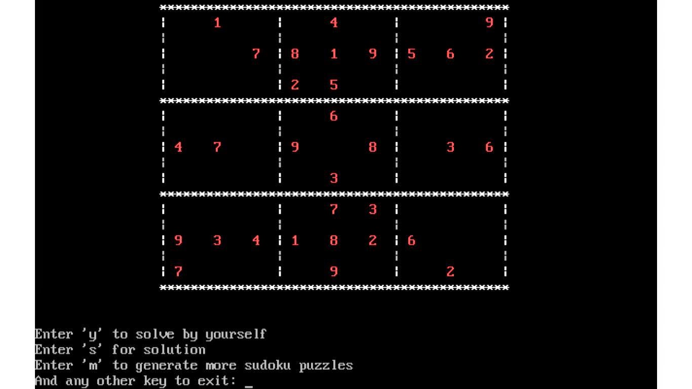 C C Java Coding Sudoku Game In C