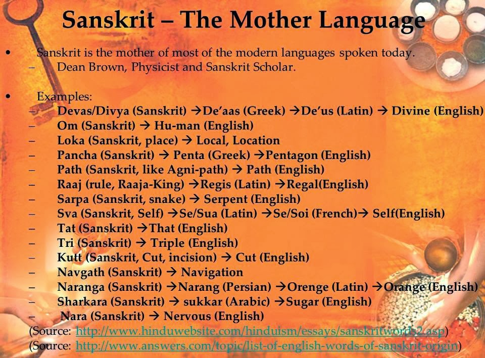 Sacred Sanskrit Words