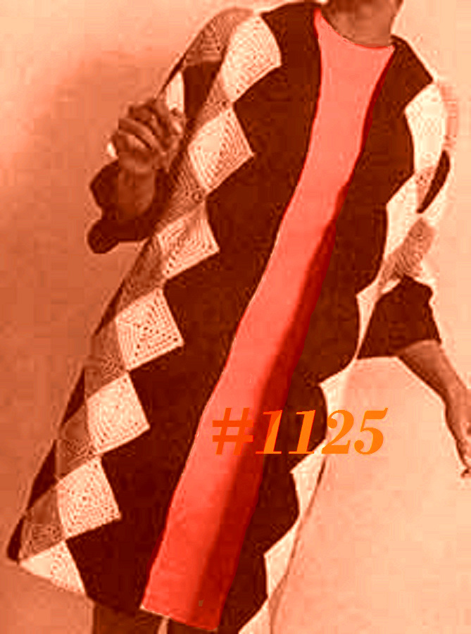 Miss Julia's Patterns: Free Pattern - 1960s Mod Harlequin Coat #1125