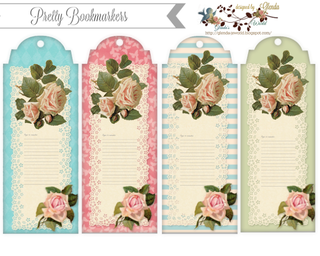 glenda's World : Pretty Book Markers