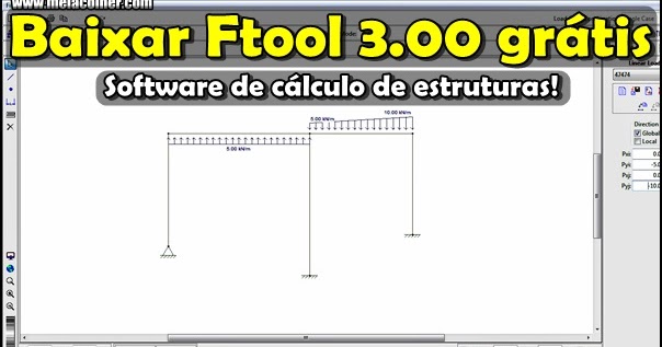 Baixar Ftool grátis: software de cálculo de estruturas!
