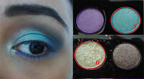 Tutorial em fotos: Azul, verde e roxo - Tricotando Colorido