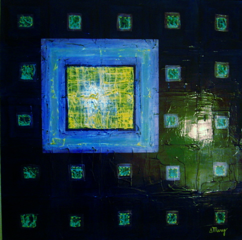 My Art Notes: Geometric Light Source Paintings