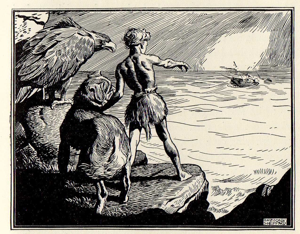 Raymond Sheppard and Patrick by Diana M. Buttenshaw