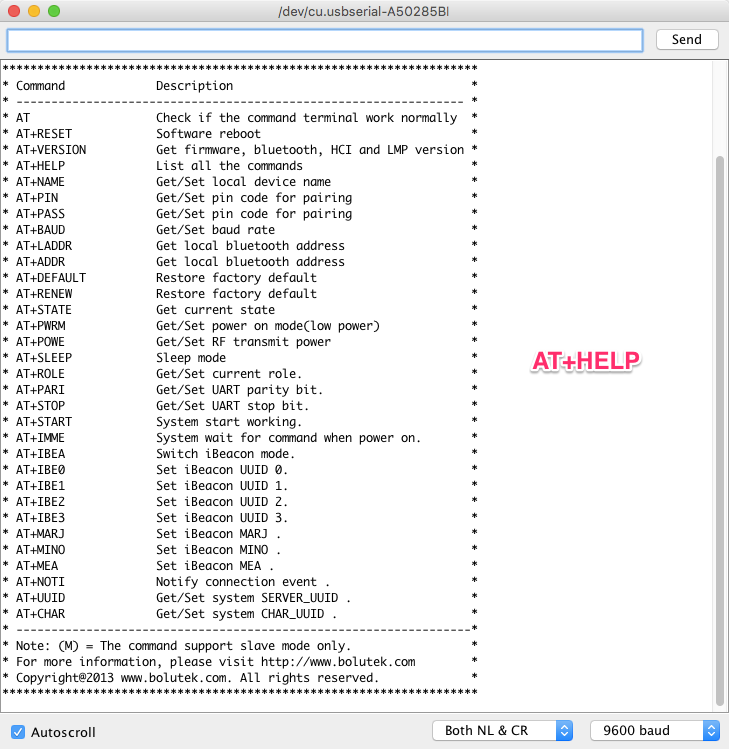 Arduino Configuring Hm 10