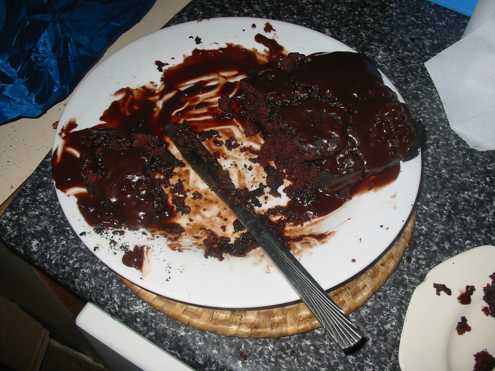 .: Messy cake and happy easter all