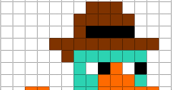 Minecraft Pixel Art Templates: Perry the Platypus