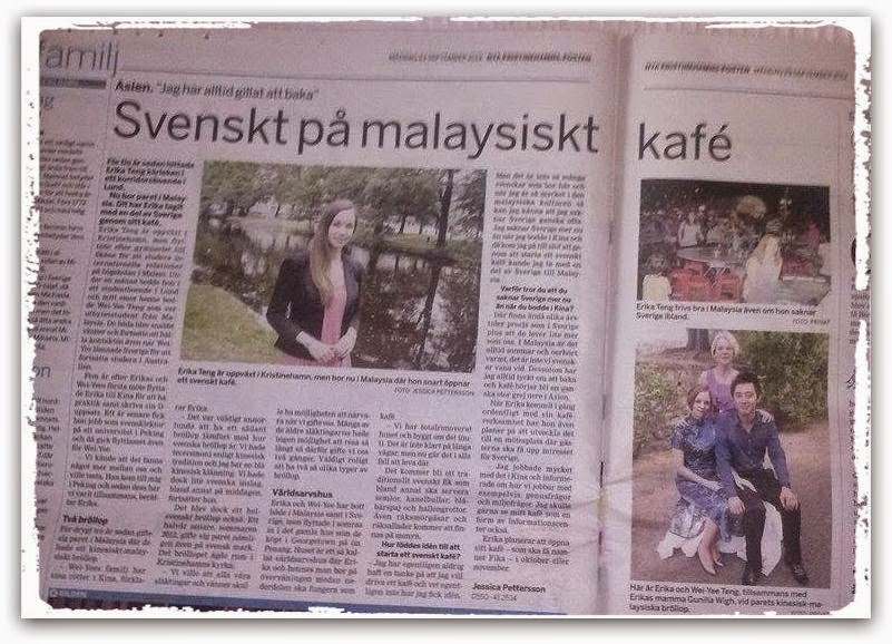 Fika Penang: Swedish newspaper coverage