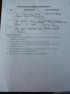 Student Directed Learning Form